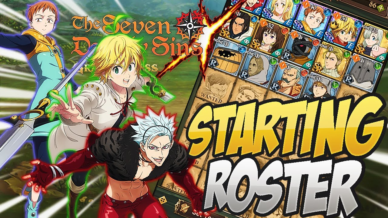 Global 7DS Grand Cross STARTING ROSTER! Seven Deadly Sins Grand Cross ...