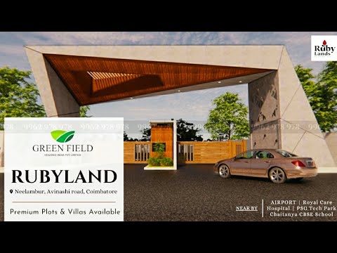 Greenfield, Quality plots and Villas at Coimbatore - YouTube