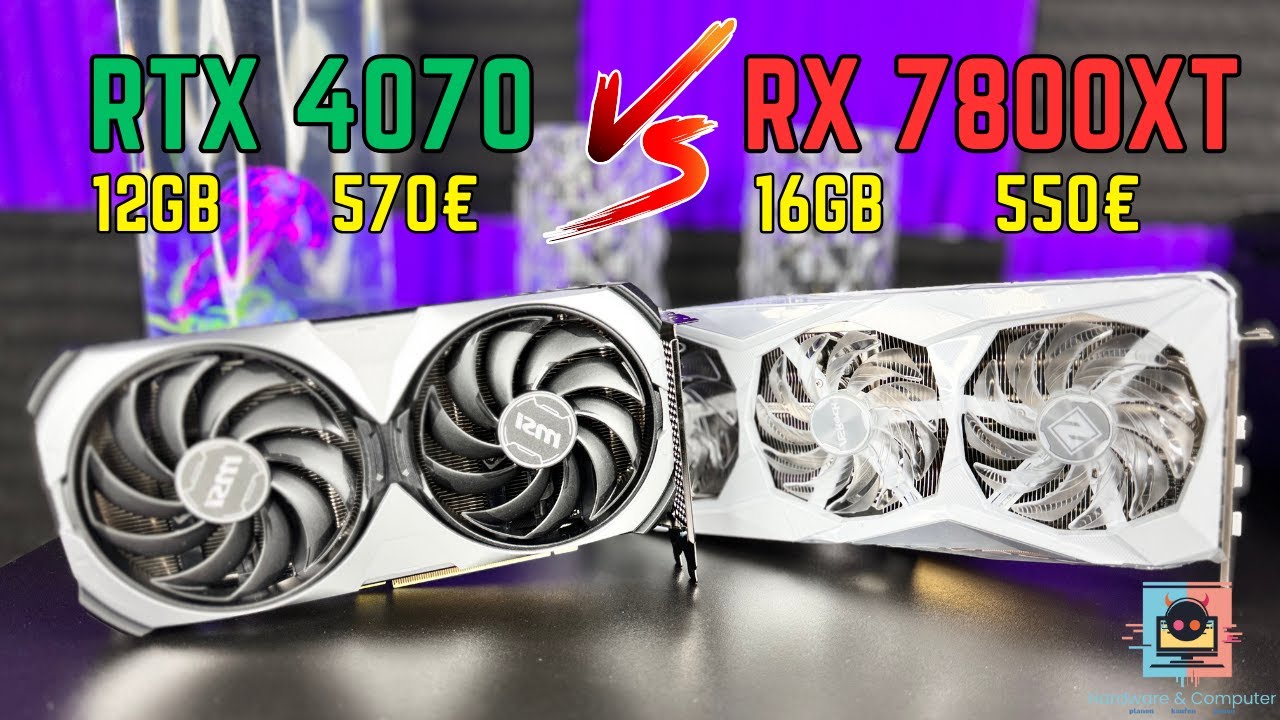 🔥 Grafikkarten-Battle: AMD RX 7800XT vs. RTX 4070 - YouTube