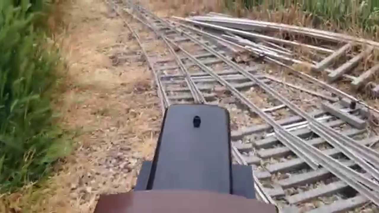 Taking a Train Ride around the house - YouTube