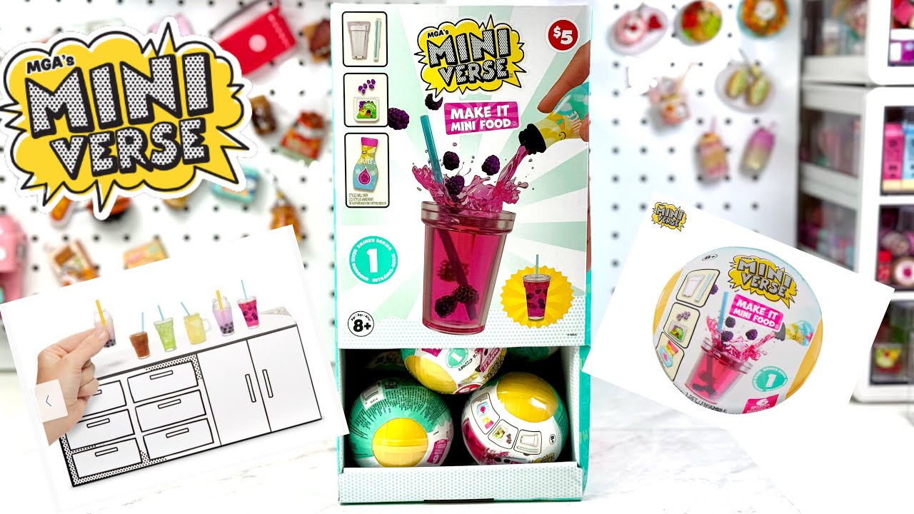 ASMR MINIVERSE DRINKS SERIES 1 UNBOXING AND MAKING ALL RECIPES 🥤 - YouTube