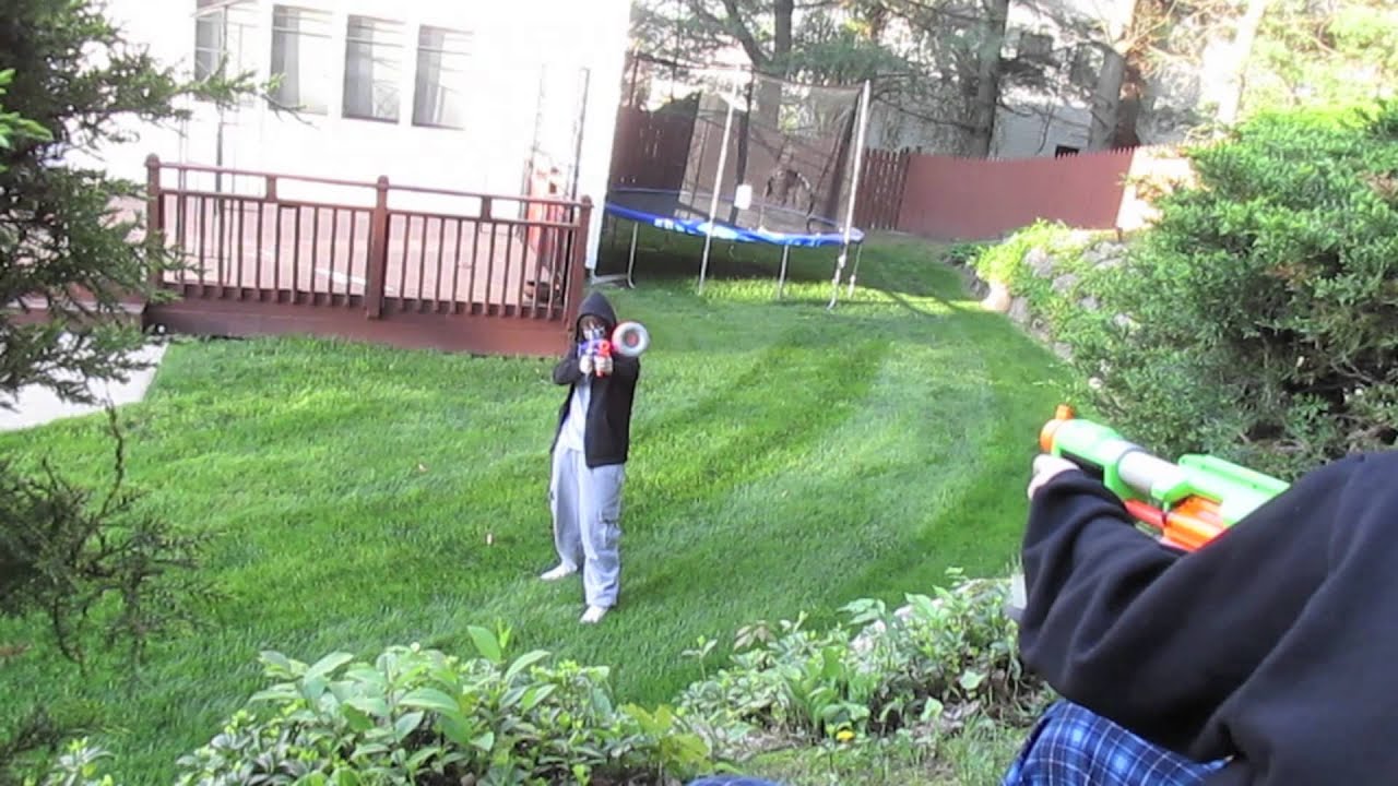 Nerf War Protection - YouTube