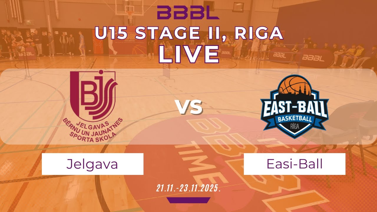 Jelgavas BJSS 2011 vs East-Ball 2011 | BBBL Boys U15 - YouTube