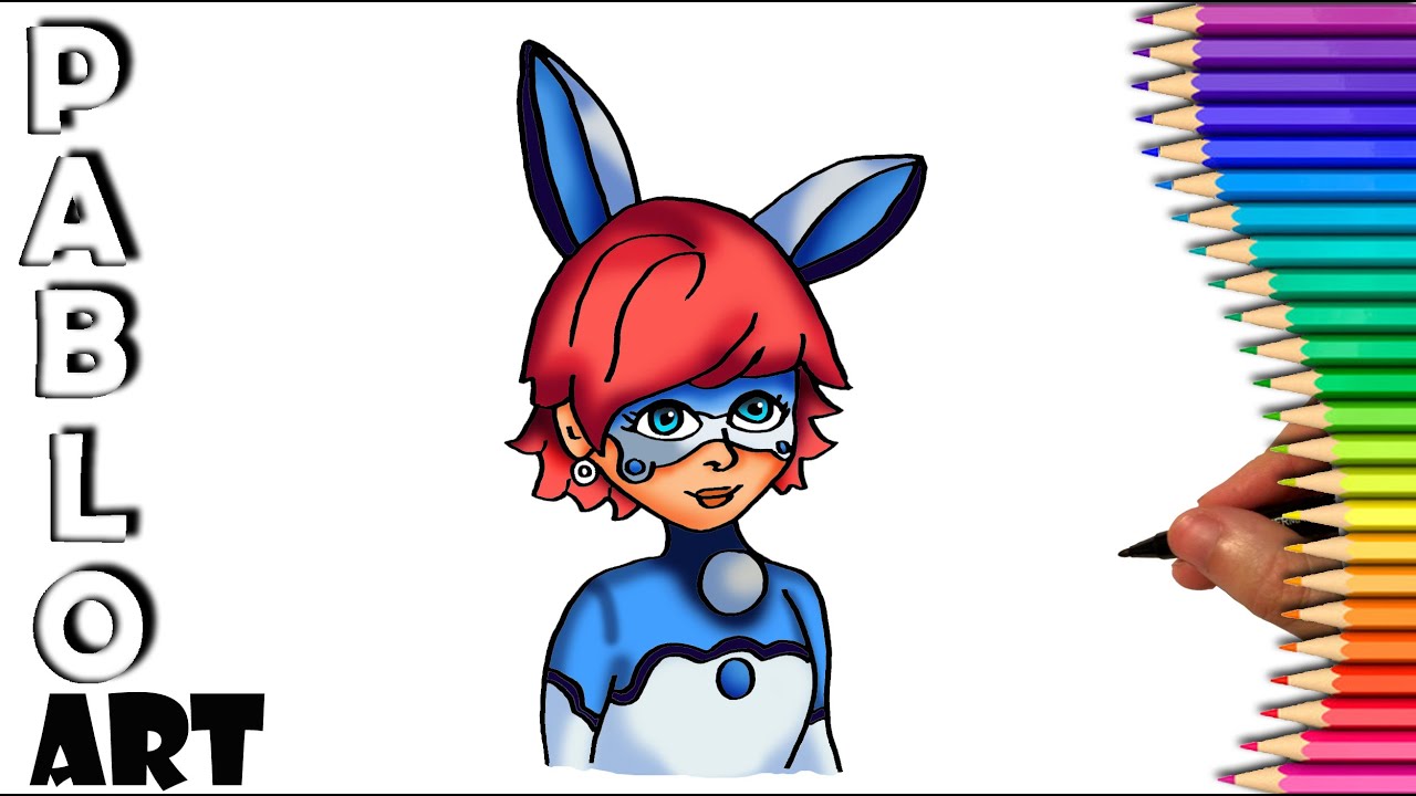 How to draw Bunnix from Miraculous Ladybug | Learn to Draw step by step ...