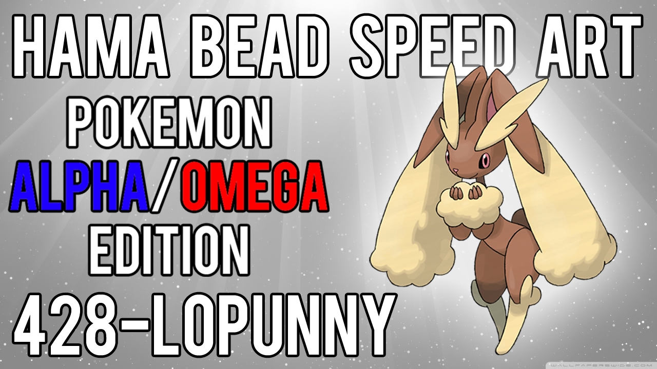 Hama Bead Speed Art | Pokemon | Alpha/Omega | Timelapse | 428 - Lopunny ...