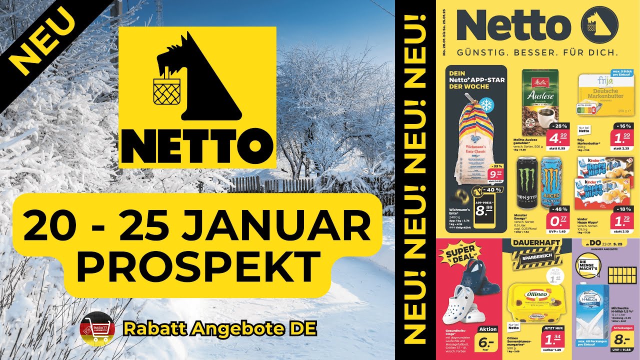 NETTO Werbung Prospekt | Angebote ab 20.01.2025 | Rabatt Angebote DE ...