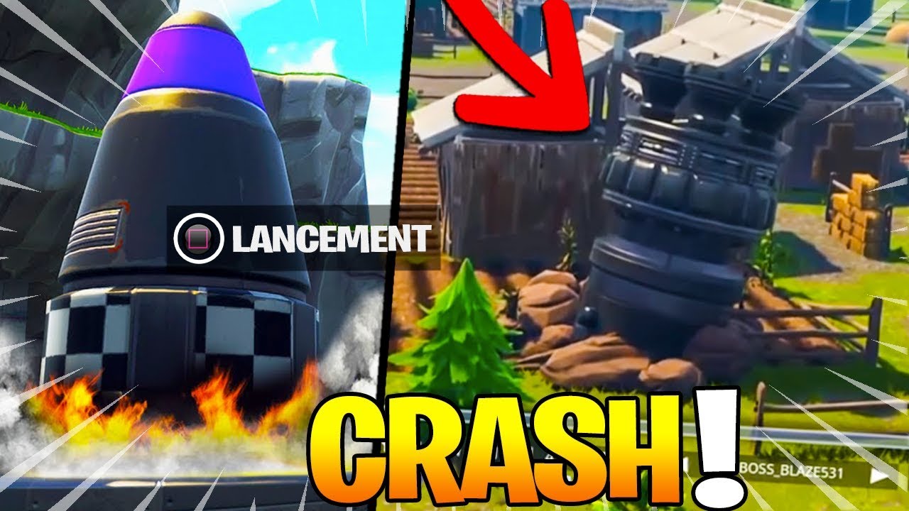 LA FUSÉE SE CRASH À ANARCHY ACRES sur Fortnite: Battle Royale - YouTube