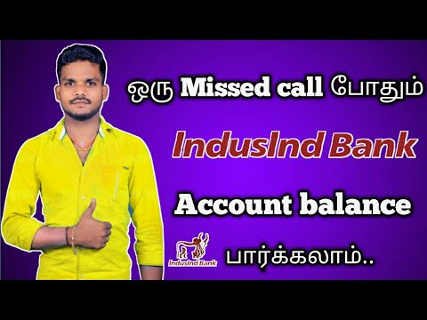 indusind bank account balance check Tamil|indusind bank account balance ...