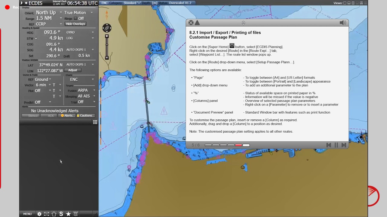 ECDIS SAMPILOT Module 8 Back up arrangement - YouTube