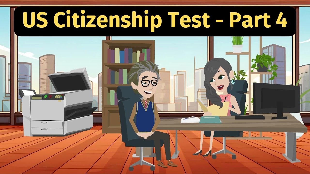 US Citizenship Test Part 4 - Practice English Conversation - YouTube