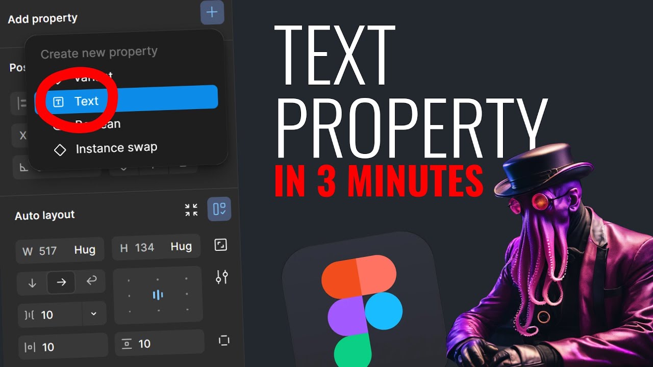 How to Use the "Text" Property in Figma in 3 Minutes | Tutorial for ...