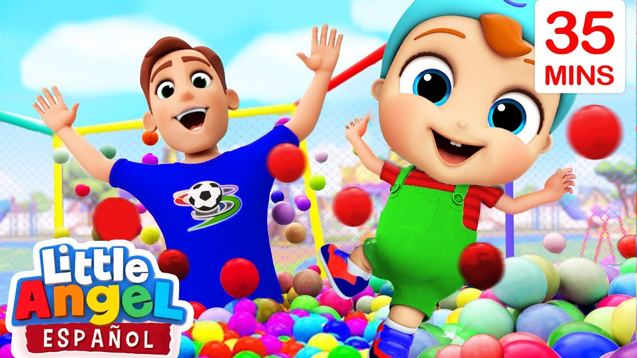 Jugamos En El Parque Infantil 😁| Canciones Para Niños| Little Angel ...