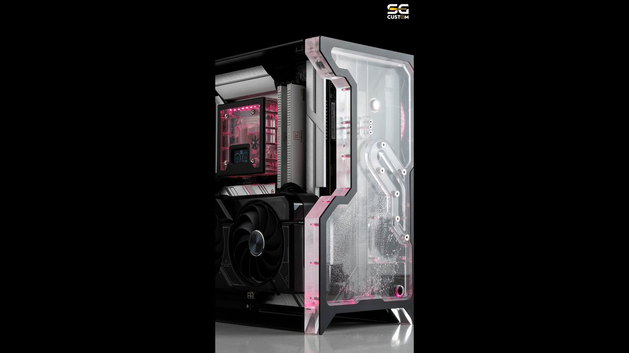 XTIA Xproto-ATX with Stealth Tubing Waterblock - YouTube