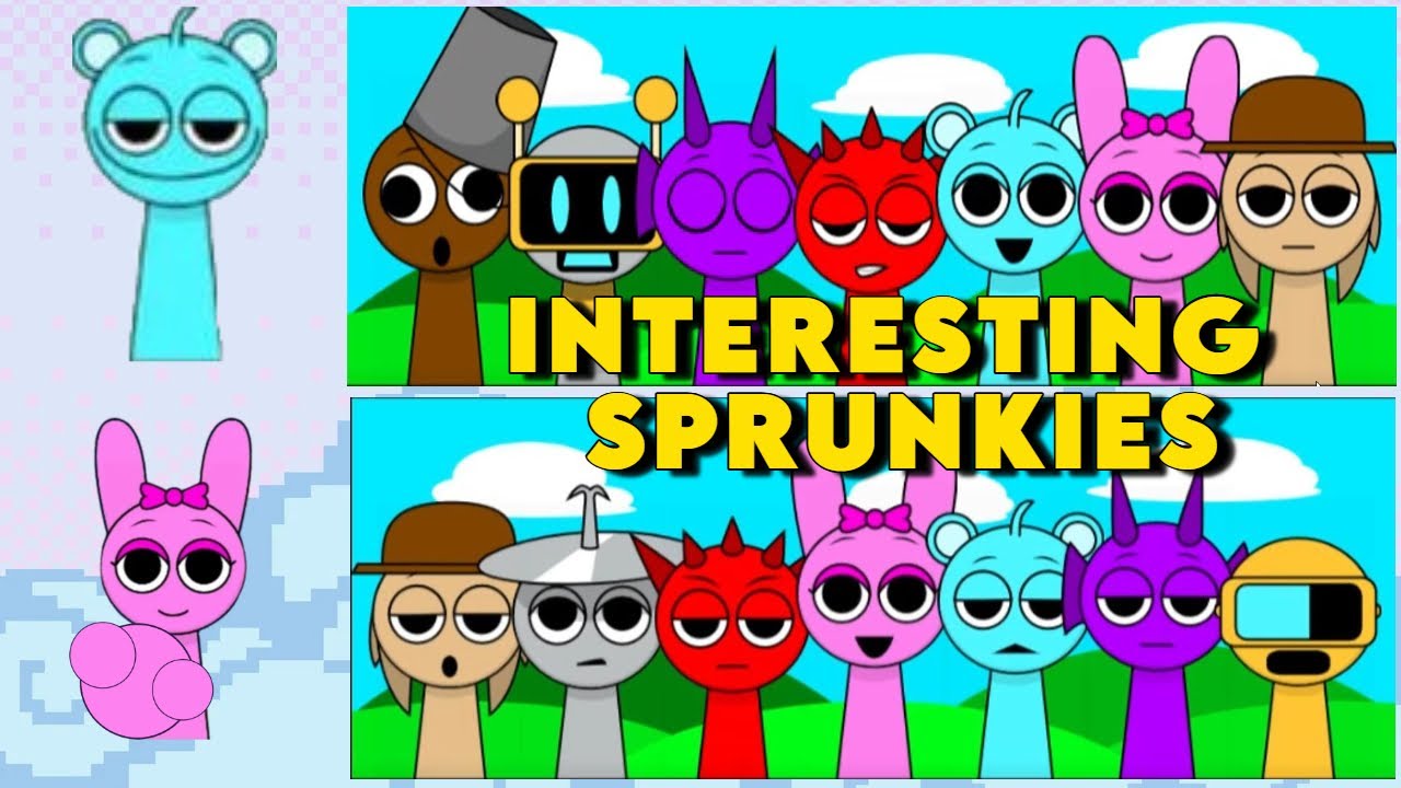 THESE FUNNY SPRUNKIS ARE PLAYING #sprunki #game #animation - YouTube