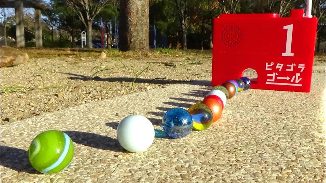 Marble Run ☆ Pythagora Goal No. 1 & Park Playground Equipment Course ...