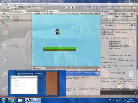 Unity 2D PLATFORM OYUNU YAPIMI!!! (zıplama)