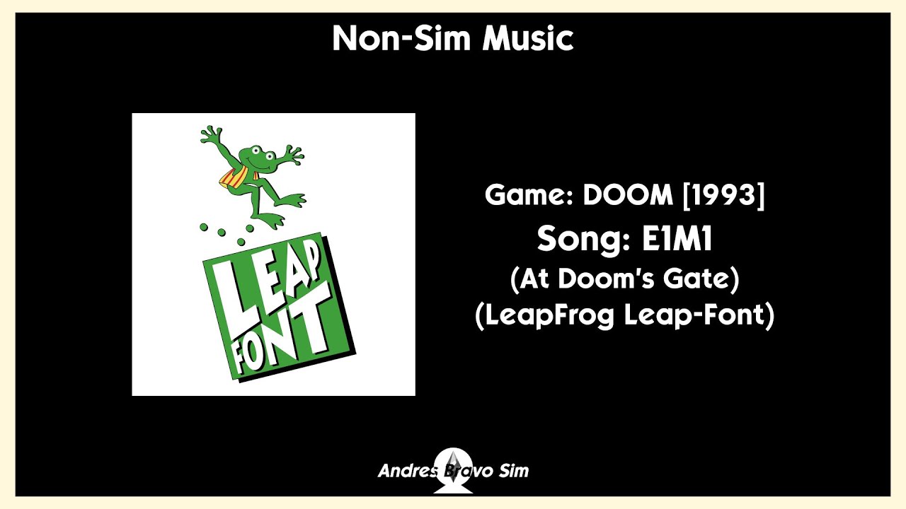 DOOM - E1M1 (At Doom's Gate) [LeapFrog Leap-Font] - YouTube