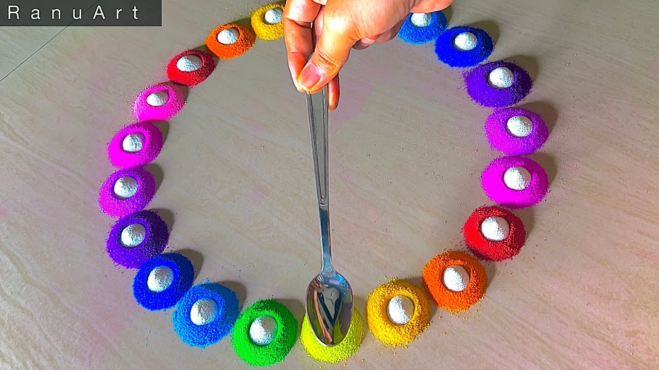 Simple Rangoli | Diwali Rangoli Designs | Navratri Rangoli designs ...