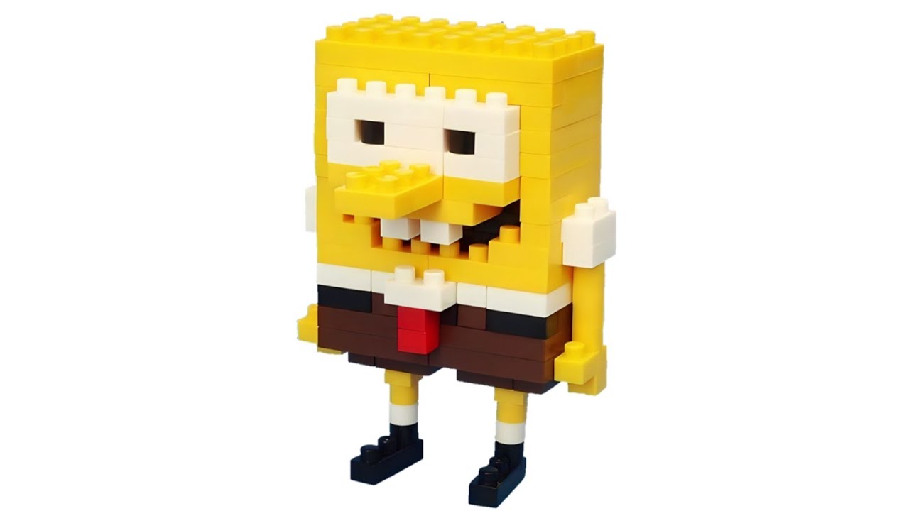 Merakit nano block spongebob - YouTube