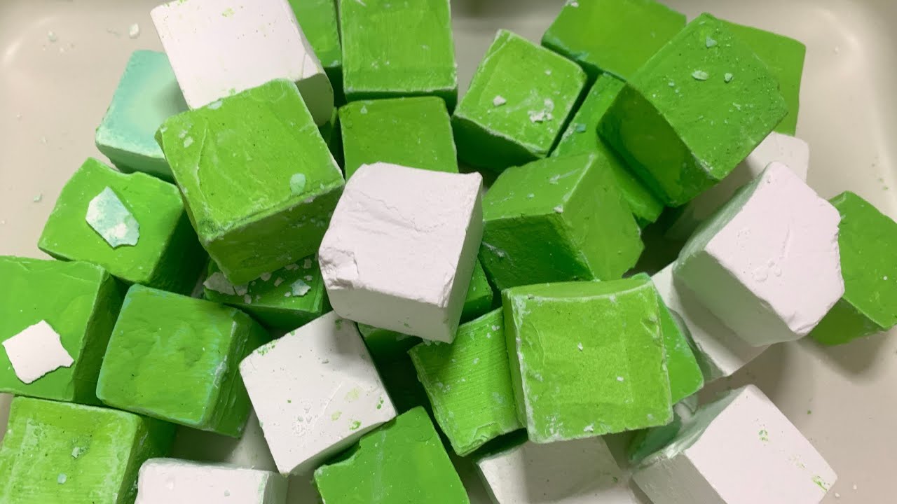 Plain Jane Cubes🤍 & Green cornstarch paste🧚🏻 - YouTube