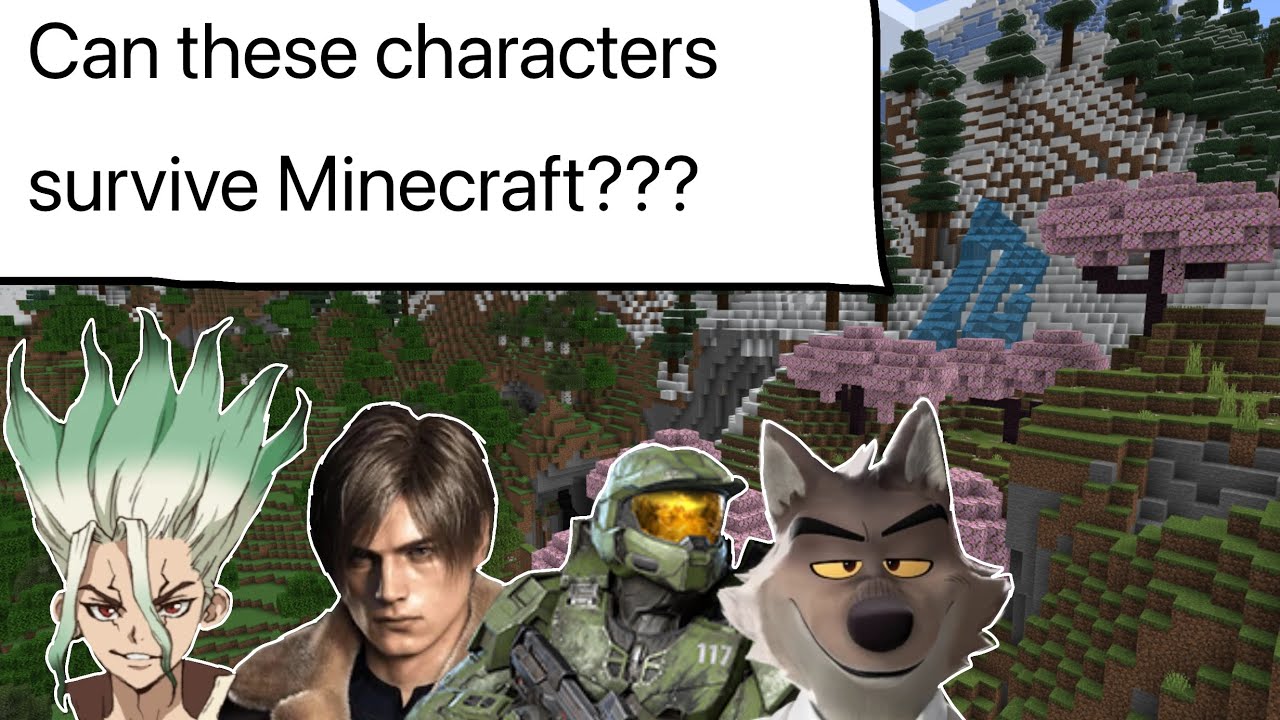 Can these character survive Minecraft? #minecraft - YouTube