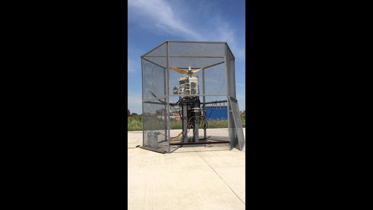 Vertical mount Lycoming IO-390 - YouTube