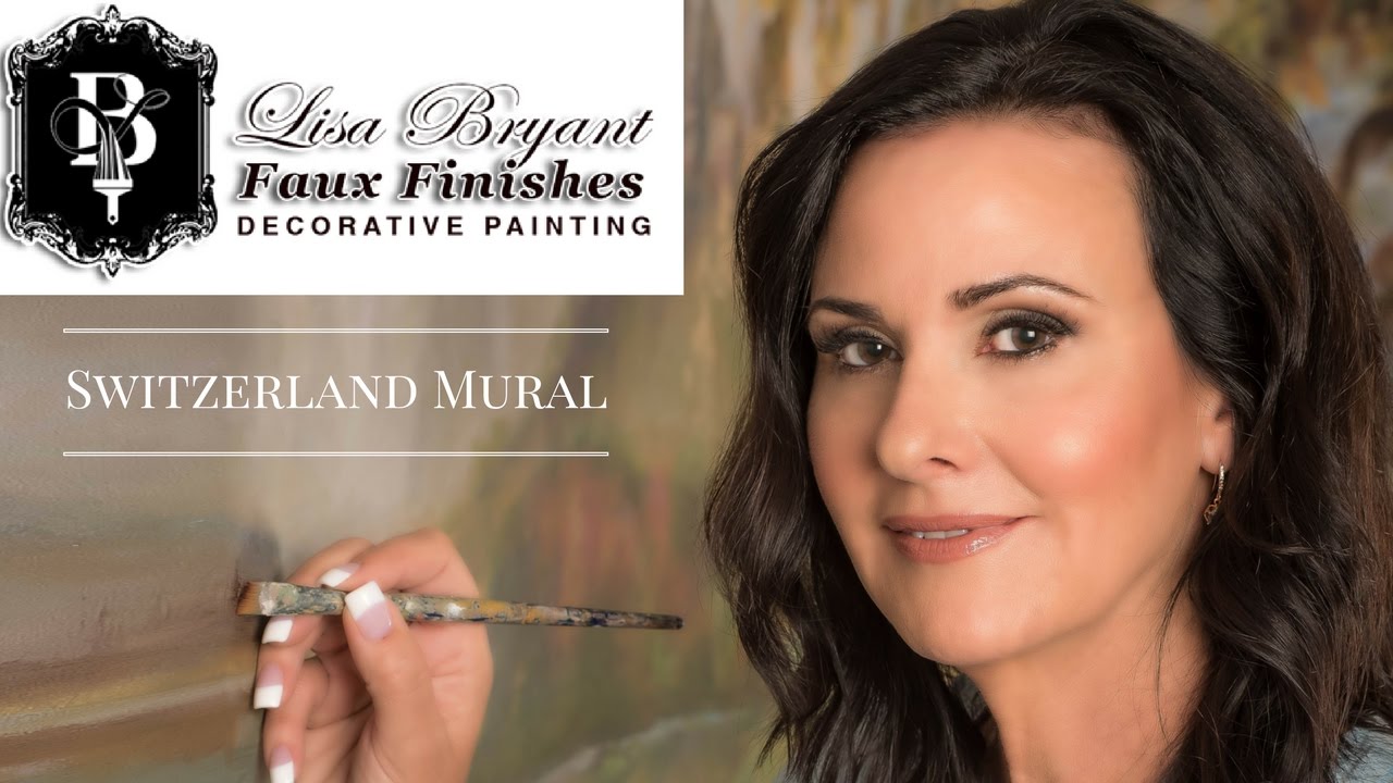 Lisa Bryant Faux Finishes Switzerland Mural - YouTube