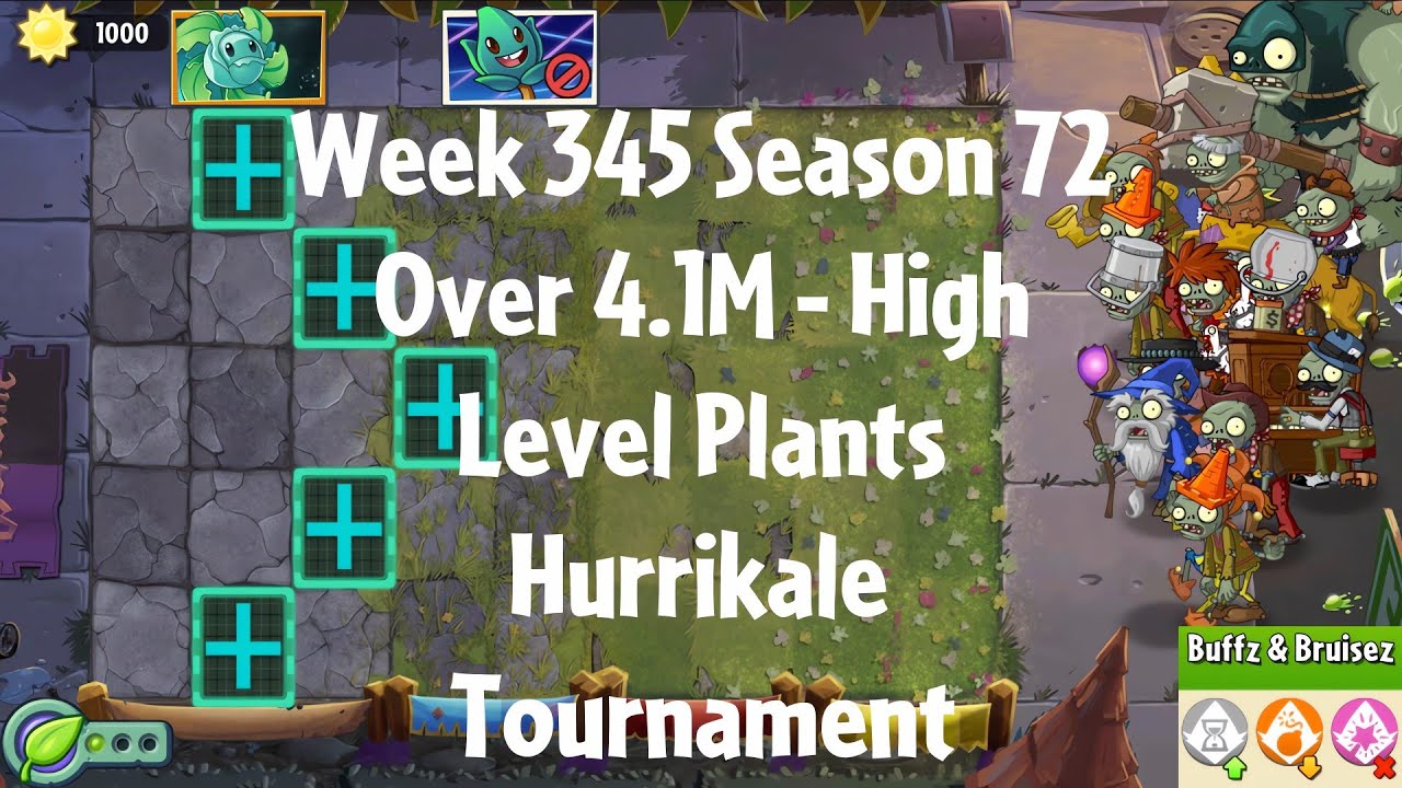 (Over 4.1M - Hurrikale Tournament) PvZ2 Arena Week 345 S72, High Level ...