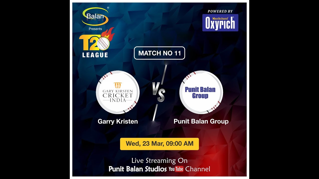 S Balan T20 League | Season - 3 | Match No 11 | GKCI V/s Punit Balan ...