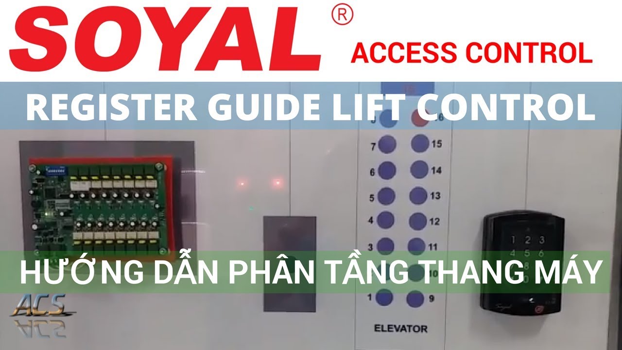 Soyal AR-725E Hướng dẫn đăng ký phân tầng thang máy | How to register ...