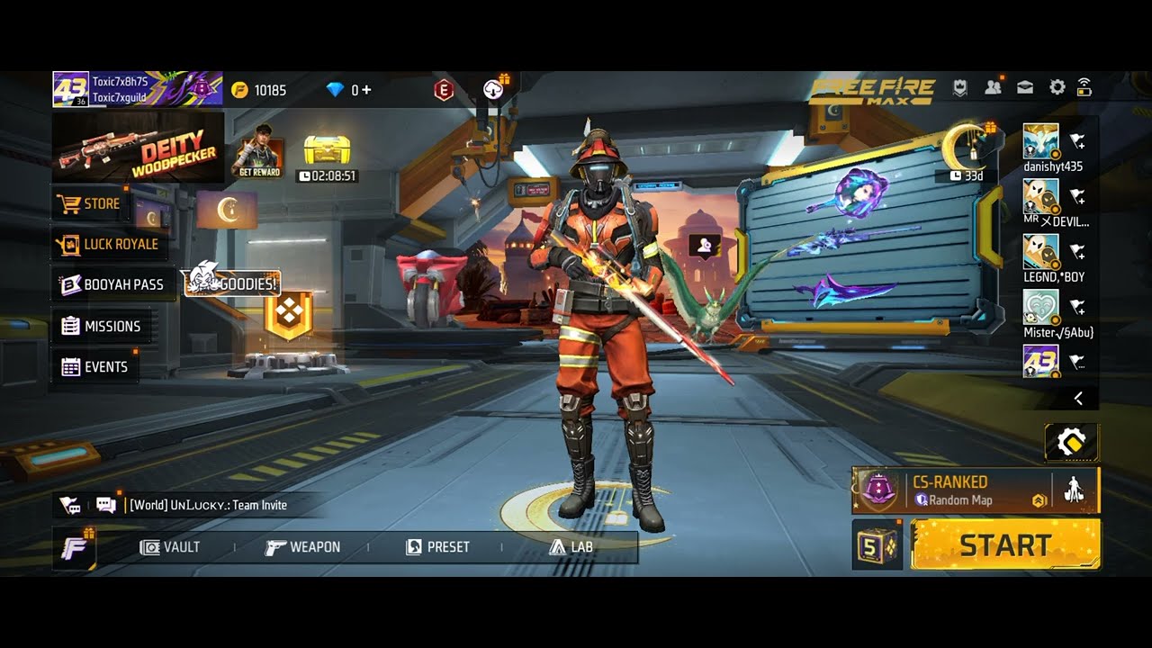 MY BROTHER'S VAULT AND ARMOURY GUN COLLECTION IN FREE FIRE | @MRAHMAD2 ...