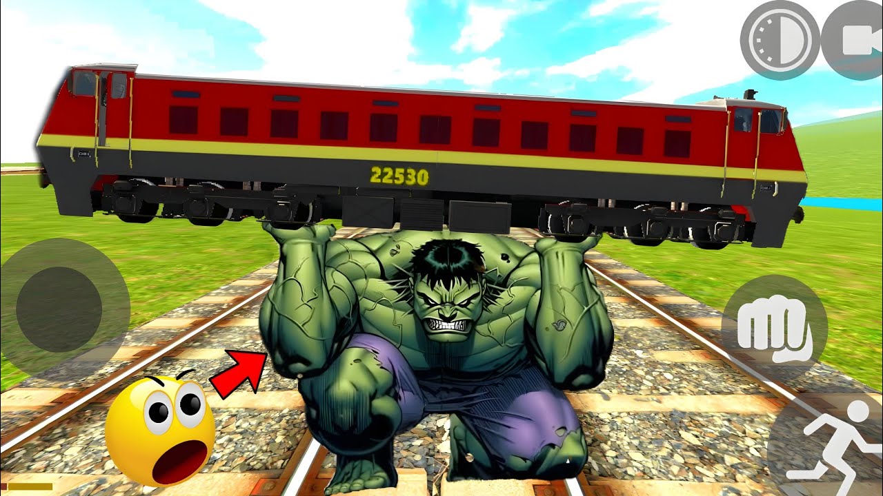 😱 I Hulk Blast The Train Challenge 😵 - In Indian Bikes Driving 3d - YouTube