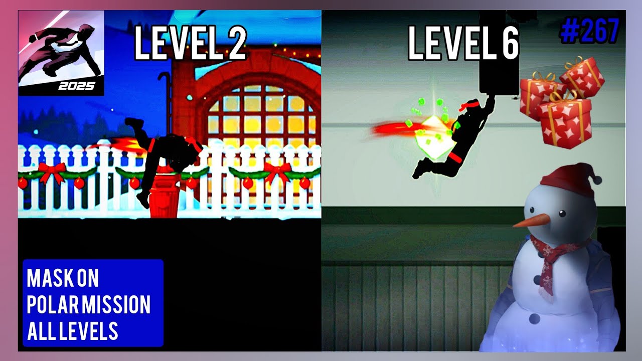 #267 MASK ON POLAR MISSION 2-6 ALL LEVELS Vector 2.8.0 - YouTube