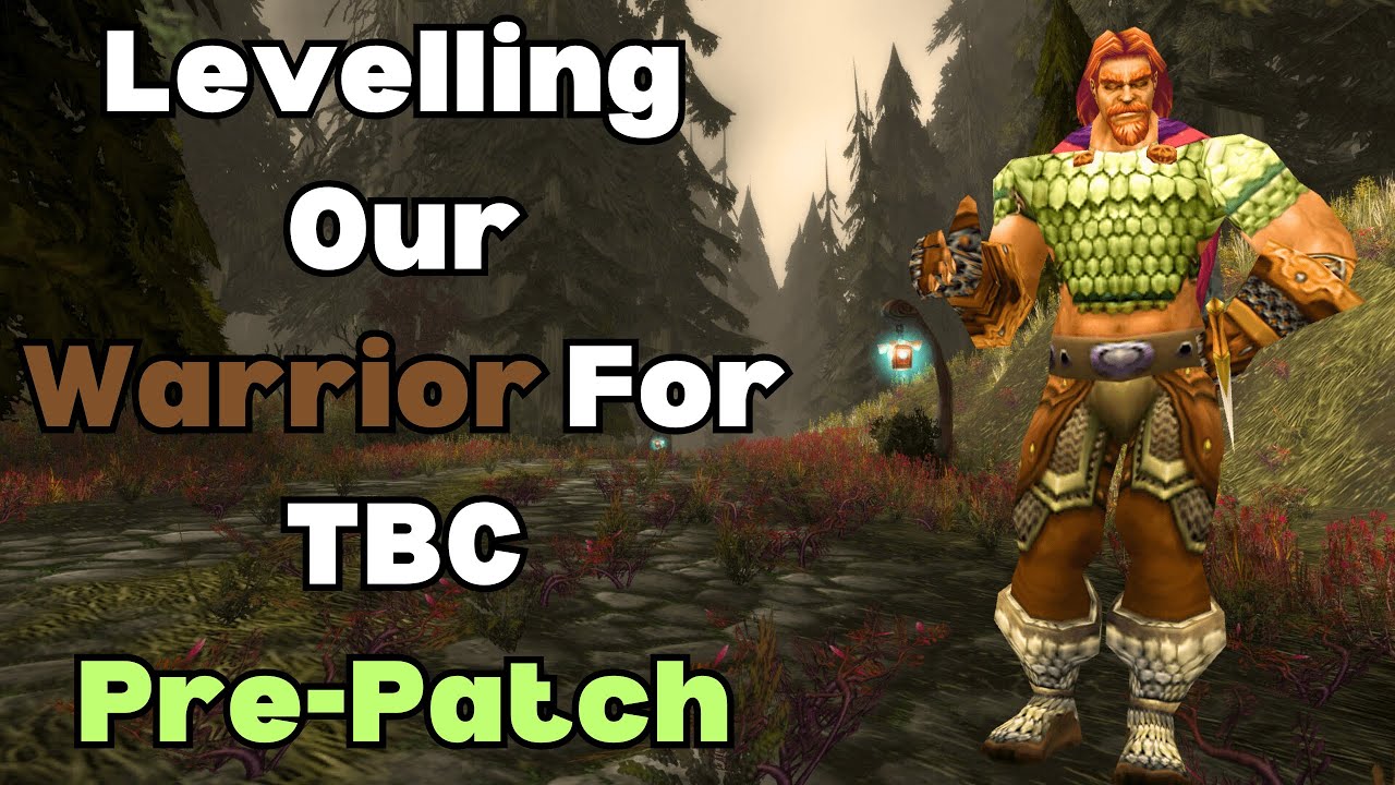 World of Warcraft Classic TBC Waiting Room | Fresh Human Warrior | Pre ...