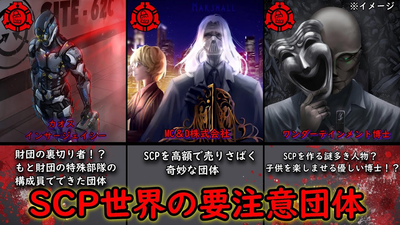 Scp財団の裏切り者…⁉scp世界の要注意団体4選【scp解説】 Youtube