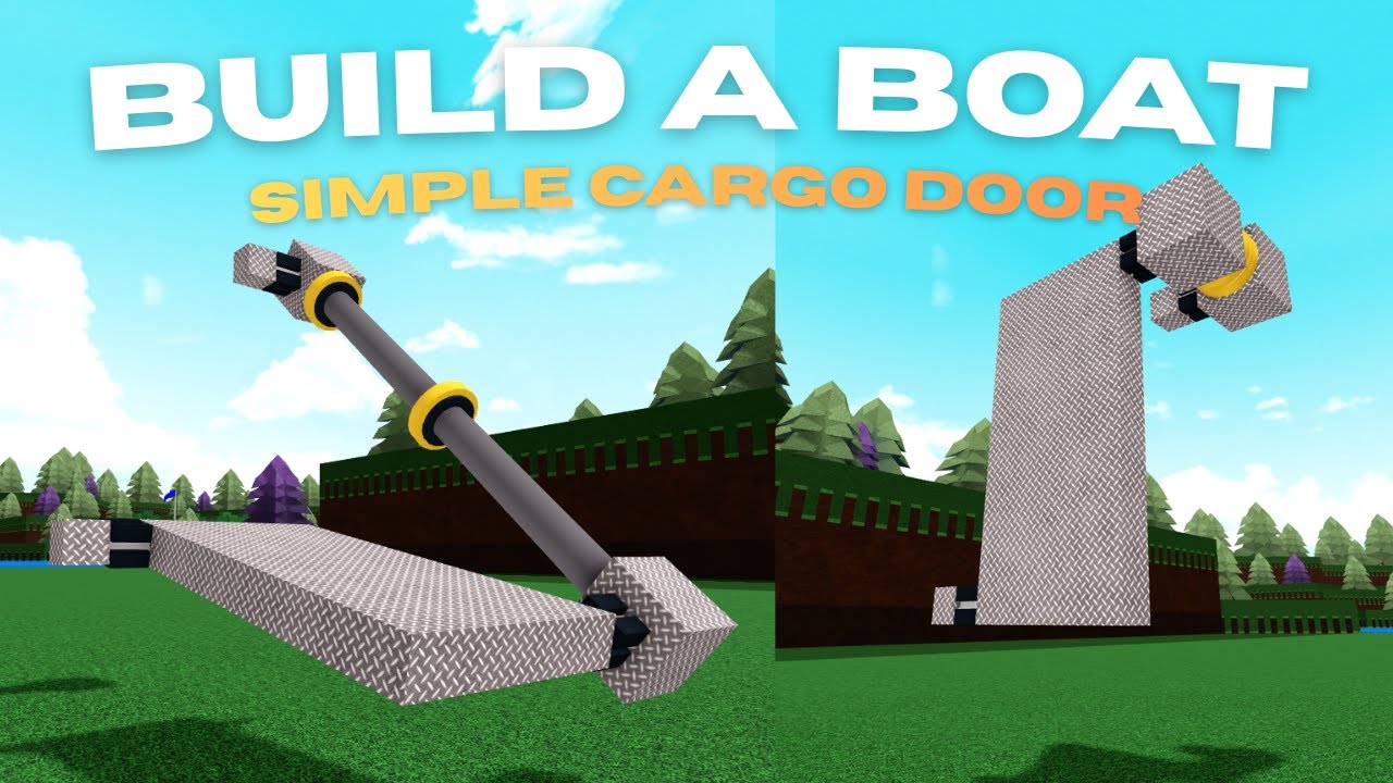 How to Build a SIMPLE Cargo Door | Build A Boat For Treasure - YouTube