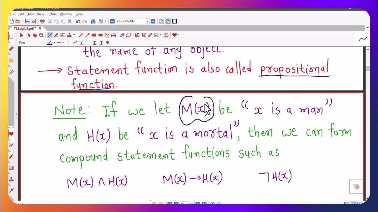 Lec27/Logic/Predicates/Statement Functions - YouTube