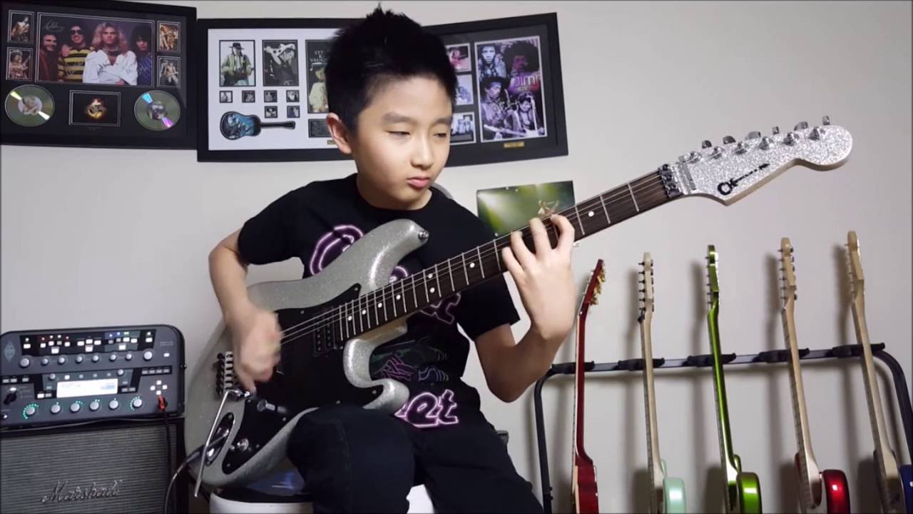Jeremy Yong - Surfing with the Alien (Joe Satriani) cover - young kid ...