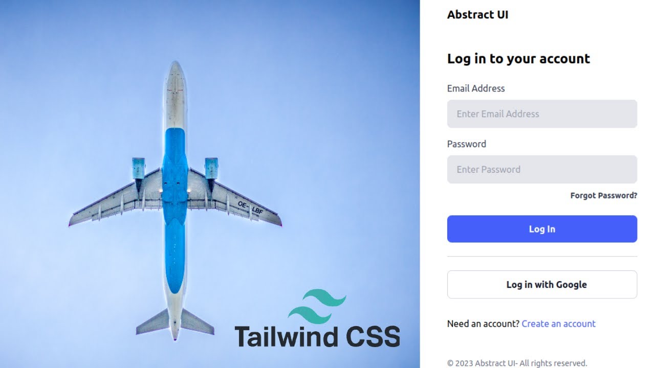 Login Page Design With Tailwind CSS - YouTube