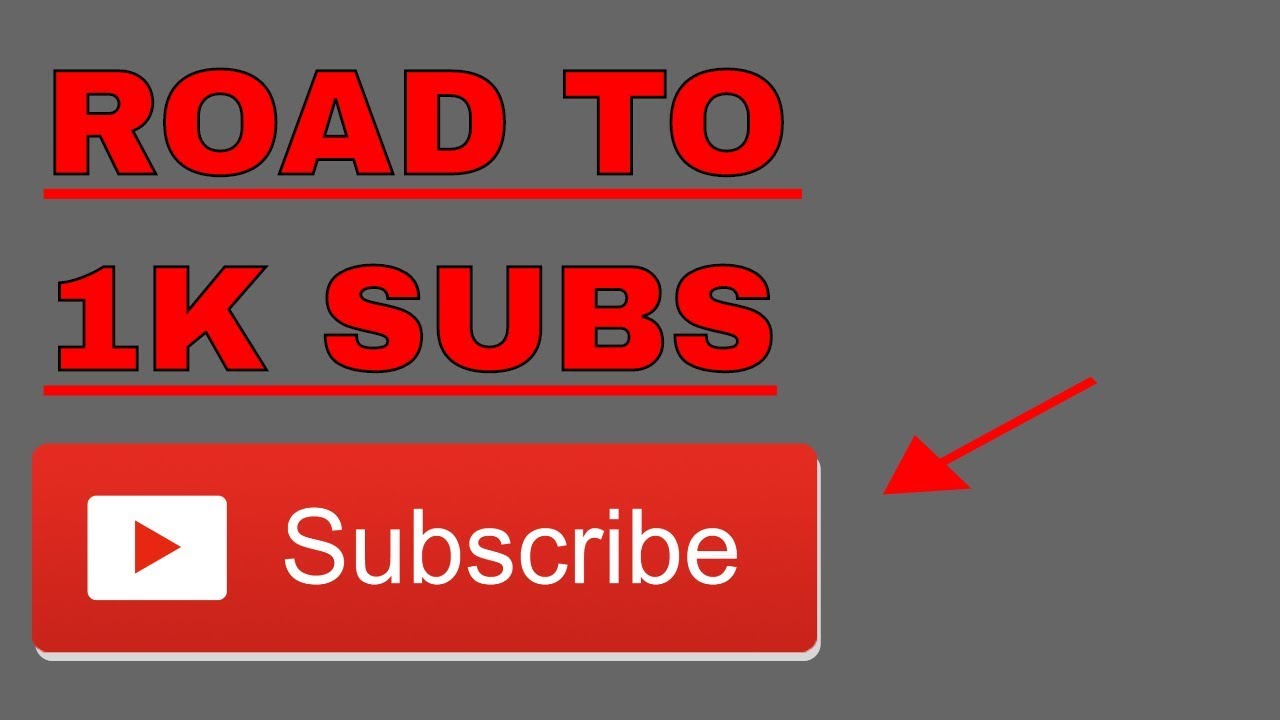Road to 1K subs - YouTube