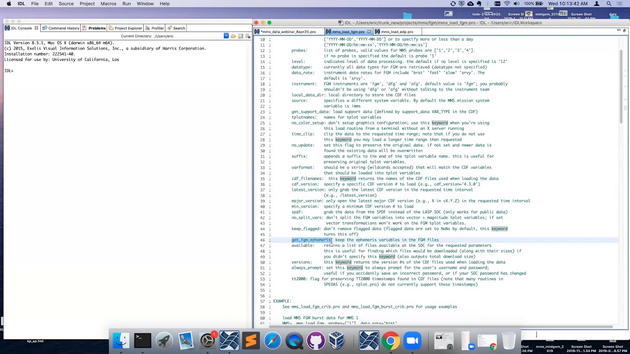 MMS Data in SPEDAS (IDL) - 8 April 2020 - YouTube