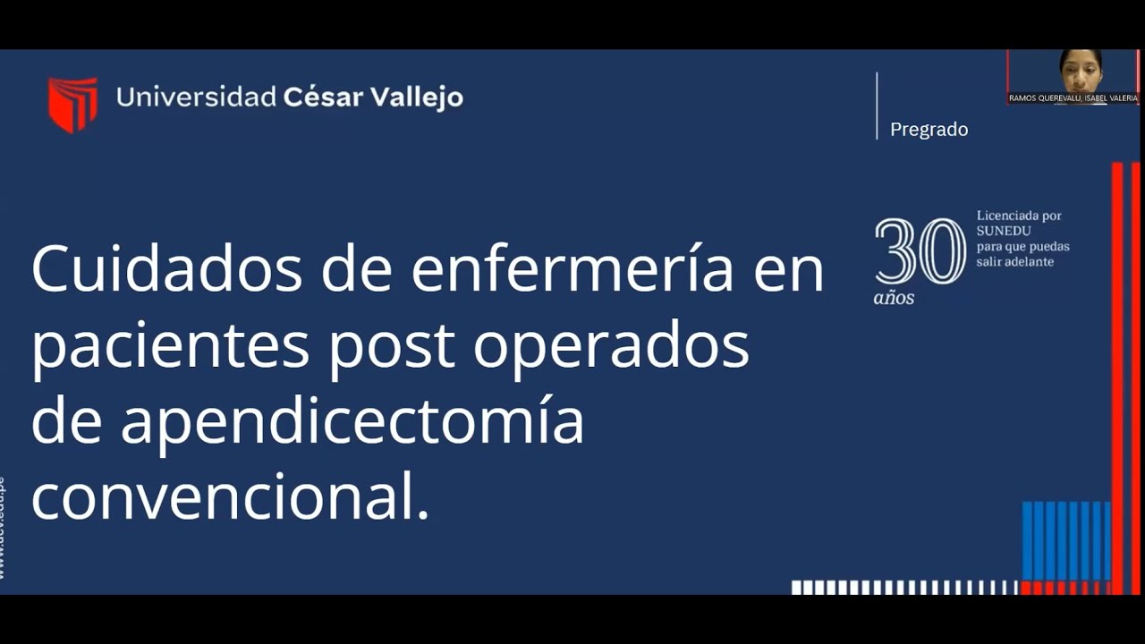 CUIDADOS DE ENFERMERÍA EN PACIENTES POST OPERADOS DE APENDICECTOMÍA ...