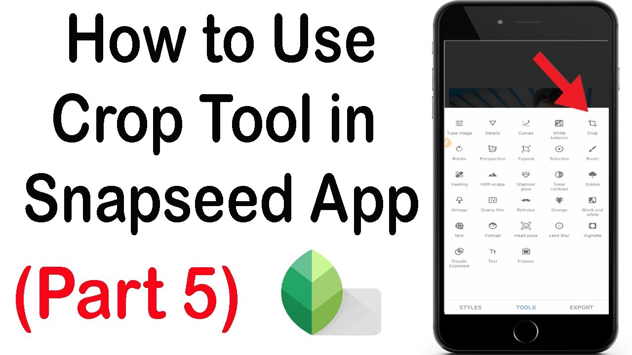 How to Use Crop Tool in Snapseed Photo Editing App | Snapseed Tutorial ...