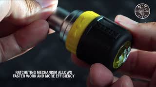 32593 - Klein Tools 32593 - 6-in-1 Ratcheting Screwdriver, Stubby, Ph ...