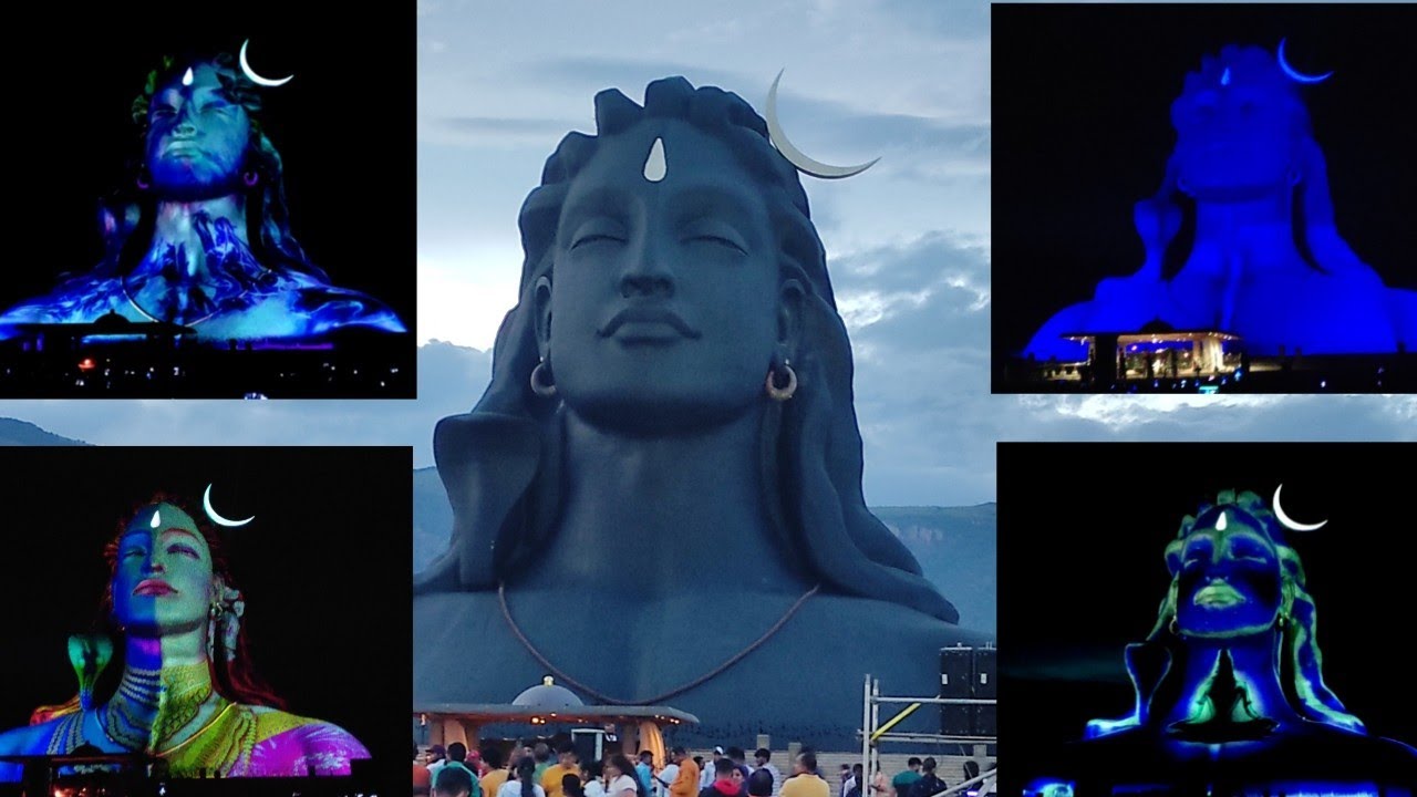 ADIYOGI Light Show / ADIYOGI DIVYA DARSHAN - Amazing 3D light Show ...