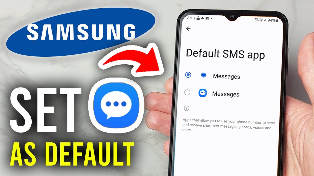 How To Make Google Messages Default Messaging App On Samsung Phone ...