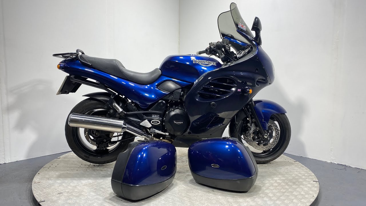 TRIUMPH TROPHY 900 1999 17K WALK AROUND - YouTube