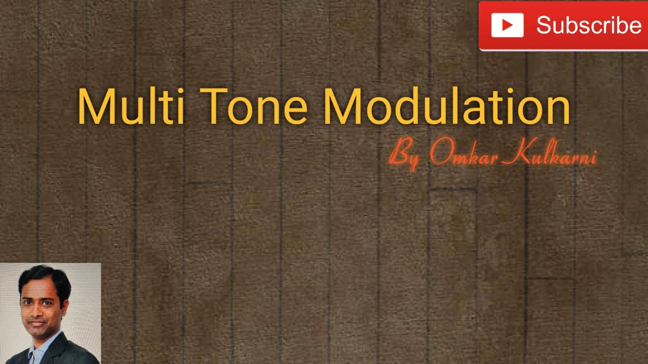 What is Multi Tone Modulation? Explained in a simple way - By Omkar ...