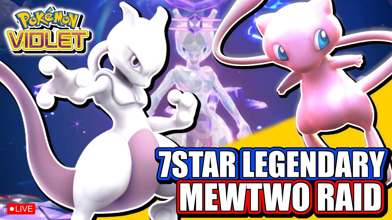 ITS TIME! 7 STAR MEWTWO RAIDS WITH VIEWERS! 🔴| POKEMON SCARLET VIOLET ...