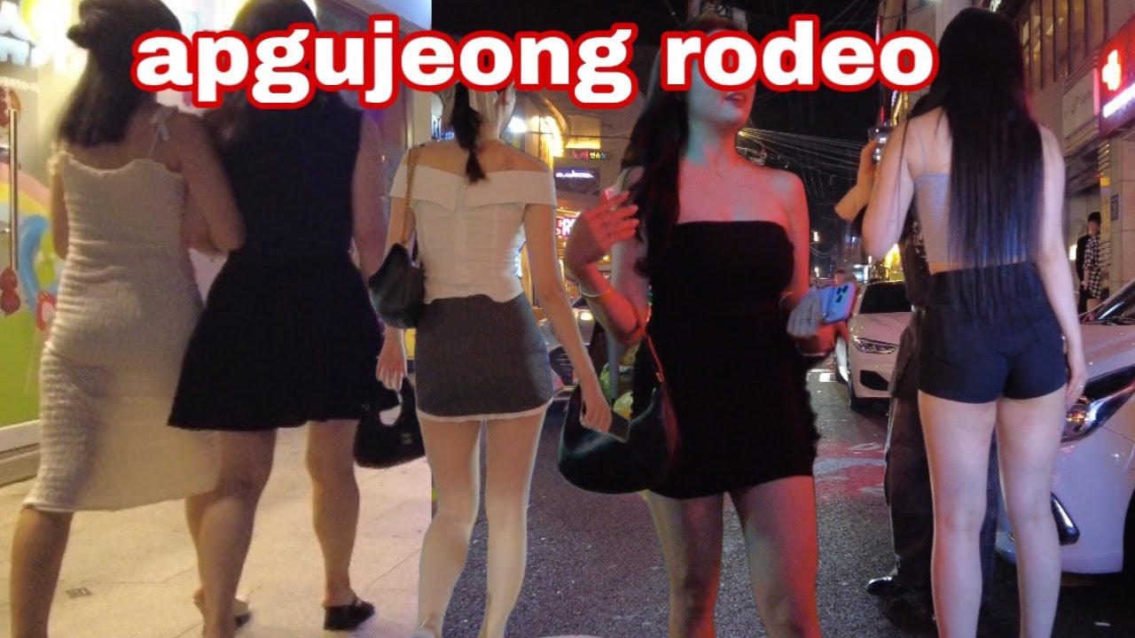 [4K KOREA ] Seoul on a Summer Night 🔥 Apgujeong Rodeo Street is full of ...